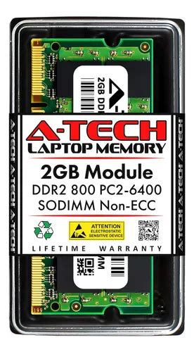 A Tech 2gb Ddr2 800mhz Sodimm Pc2 6400 1 8v Cl6 200 Pin N Meses