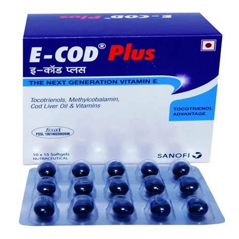 E Cod Plus Capsules At ₹ 286 Stripe Vitamin E Soft Capsule In Nagpur Id 2853498212548
