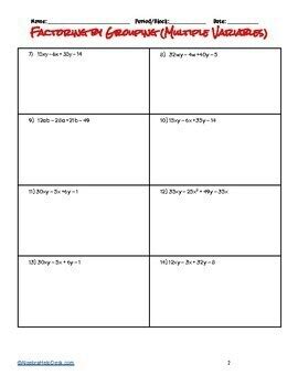 Unit Polynomials And Factoring Emerging Factoring By Grouping EasyEdit