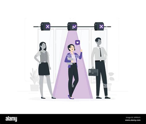 Recruitment Process Vector Flat Style Design Stock Vector Image And Art Alamy