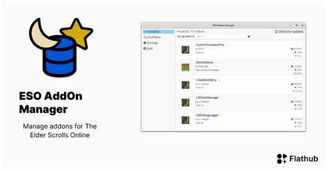 suiteáil eso addon manager ar linux flathub