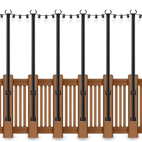 I Tested The Best Deck String Light Poles Heres What Worked For My