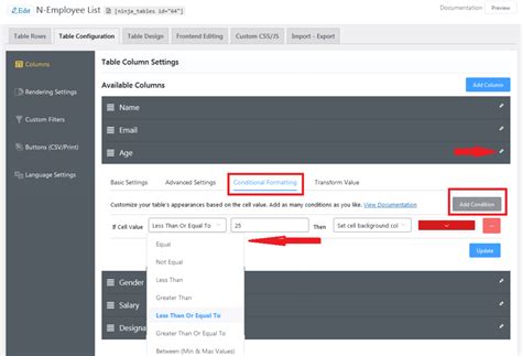 How To Automatically Highlight Table Cells Based On Input Value