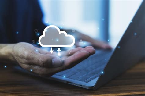 Premium Photo Businessman Utilize Ai Technology And Cloud Computing For Efficient Management