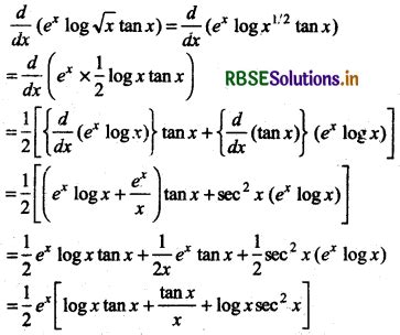 RBSE Class 11 Maths Important Questions Chapter 13 Limits And Derivatives