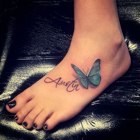 73 Delightful And Creative On Foot Butterfly Tattoo For Lovers Psycho