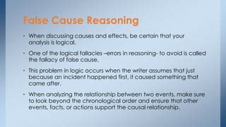 Cause And Effect Essay PPTX