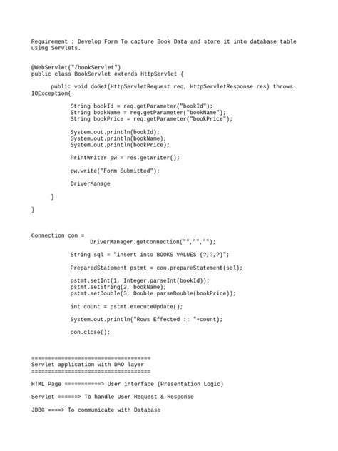 servlets notes pdf