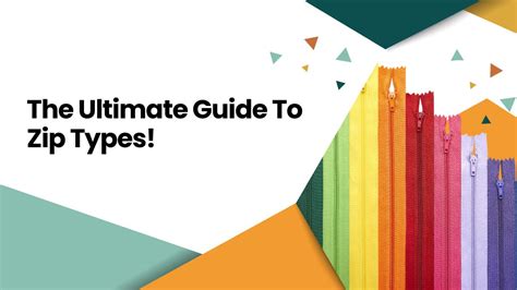 A Zipper Guide Everything You Need To Know About Zip Types