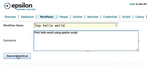 running a basic workflow epsilon cluster user guide