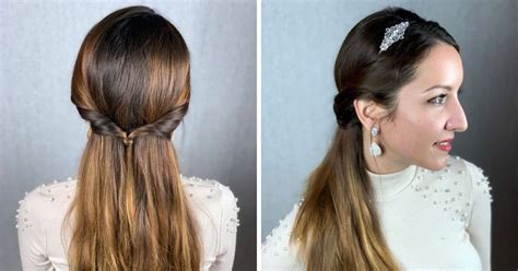 Single Twist Half Up Prom Hairstyle Diy And Crafts