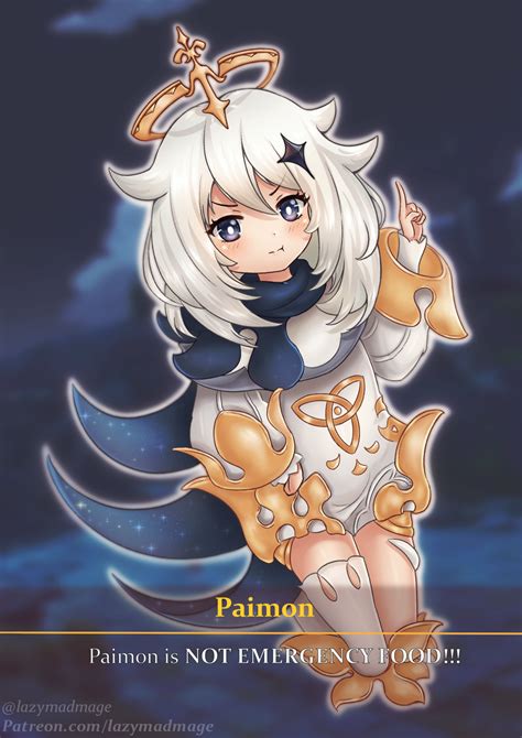 Paimon Genshin Impact Genshin Impact Lazymadmage фэндомы картинки гифки