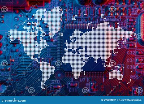 Digital Circuit Lines On Binary Code Technology Abstract Background