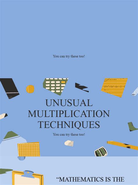 Unusual Multiplication Techniques Pdf Multiplication Elementary
