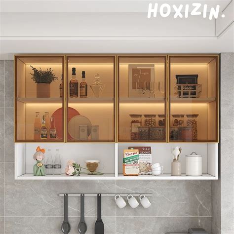 ตู้เก็บของแขวนผนัง ตู้ครัวอเนกประสงค์ เก็บของในห้องครัว แข็งแรง ดีไซน์สวย Shopee Thailand