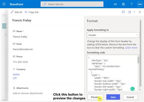 How To Use Json To Customize A Sharepoint List Form