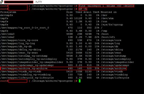 vcenter psc vcsa dev mapper archive vg archive 95 usage fix