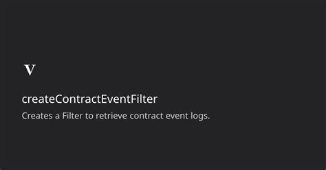 Createcontracteventfilter · Viem