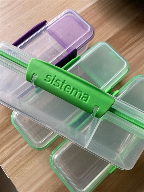 Sistema Set Of 4 Containers Furniture And Home Living Kitchenware And Tableware Food Organization