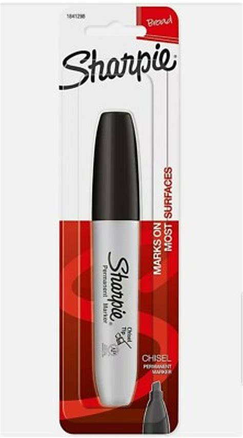 Marker Sharpie Black Chisel Tip