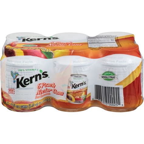 Kerns Peach Nectar Fruit Juice Cans Same Day Delivery Or Pickup