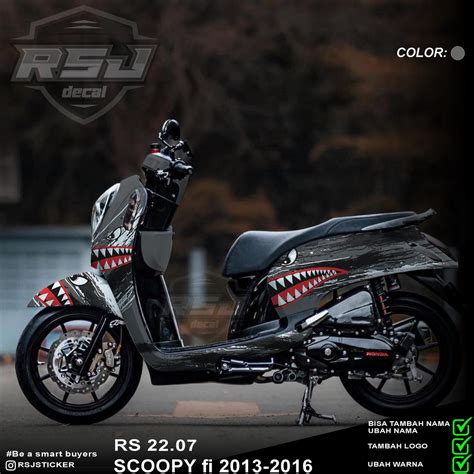 Jual Decal Scoopy Decal Scoopy Full Body Full Blok Decal Scopy Fi 2013