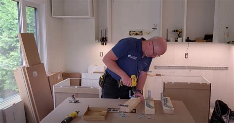 Installing A Single Row Ikea Kitchen Island Sektion Base Cabinets