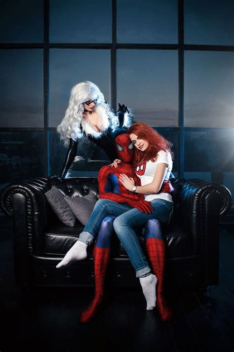 Spider Man Black Cat Mary Jane Cosplay Marvel By Agflower Spiderman Black Cat Black Cat