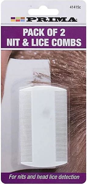 4 X 2pc Nits And Lice Detection Comb Hair Dirt Removal Dual Side Comb