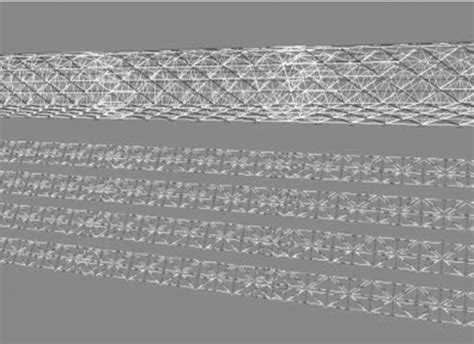 B 3d Wire Frame Model Displaying A Segment Of The Download