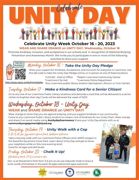 Unity Walk With A Cop Livermore Area Recreation And Park District