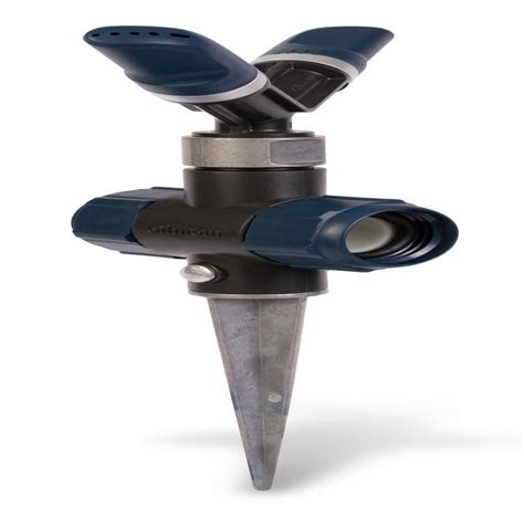 Gilmour 813423 1002 Gilmour Metal Spike Base Whirling Sprinkler 1800 Sq Ft 1 Pk