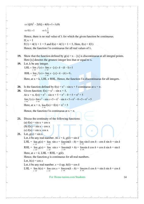 ncert solutions for class 12 maths chapter 5 continuity and