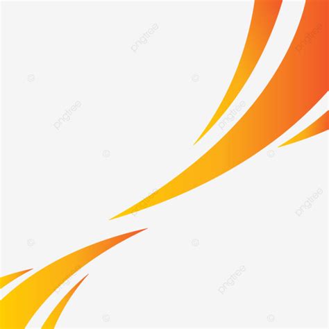 Desain Vektor Kurva Garis Gradien Oranye Garis Melengkung Garis