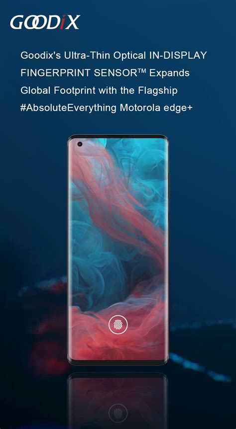 Goodixs Ultra Thin Optical In Display Fingerprint Sensor™ Expands