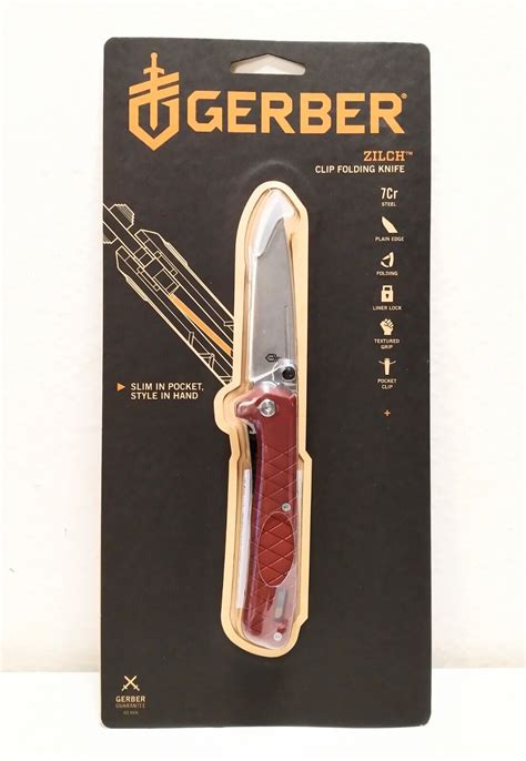 Gerber Gear Zilch Folding Pocket Knife 31 Inch Plain Edge Blade Drab