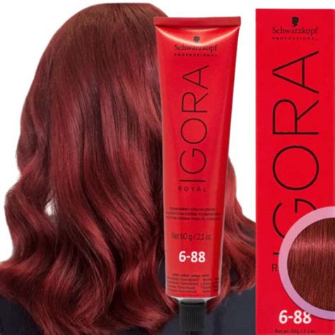 Schwarzkopf Igora Royal Permanent Hair Color 6 88 Dark Extra Red