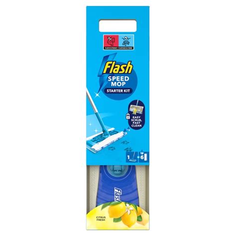 Flash Speedmop Starter Kit Citrus Fresh Mops Bandm