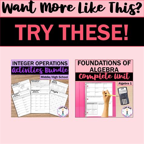 x diamond puzzle activities for factoring quadratics and integer