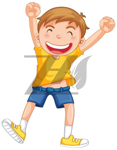 دانلود وکتور شخصیت کارتونی پسر شاد دانلود رایگان فایل لایه باز، Psd، وکتور، لوگو و موکاپ