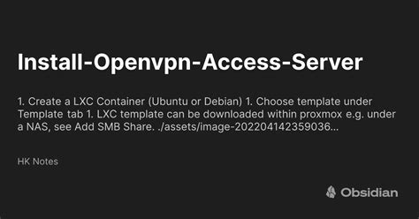 install openvpn access server hk notes