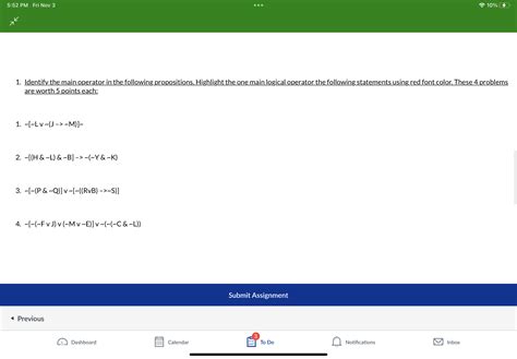 Identify The Main Operator In The Following Chegg
