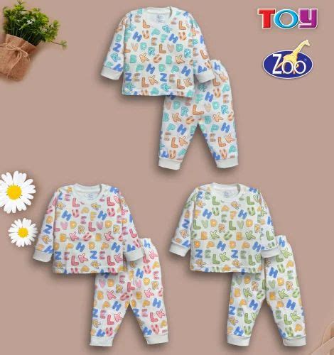 Cotton Unisex Infant Round Neck Set Age Group 9 12 Months At ₹ 160