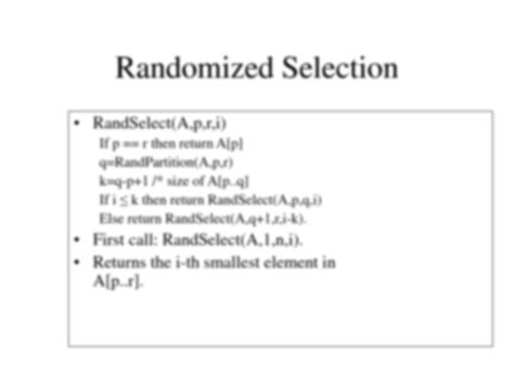 SOLUTION Linear Selection Studypool
