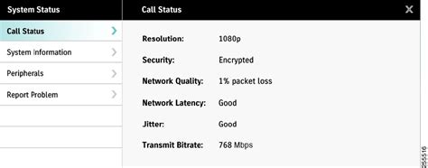 Cisco Telepresence System User Guide Software Release Tx 6 System Status And Troubleshooting