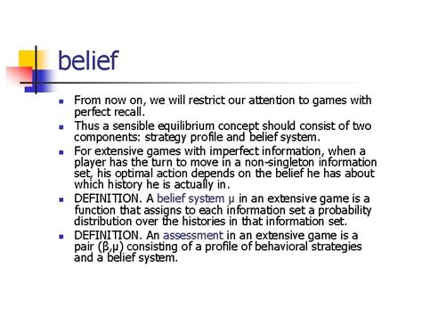 Extensive Game With Imperfect Information Part I Strategy