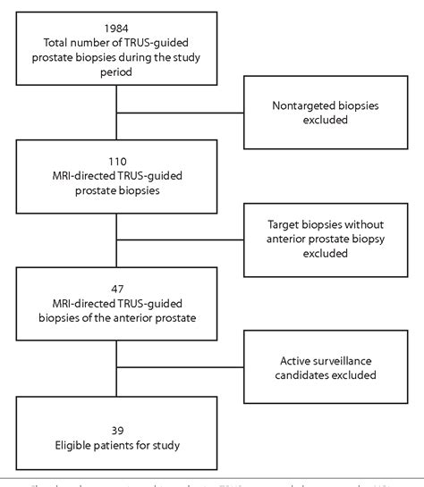 Figure 1 From Mri Directed Cognitive Fusion Guided Biopsy Of The Anterior Prostate Tumors
