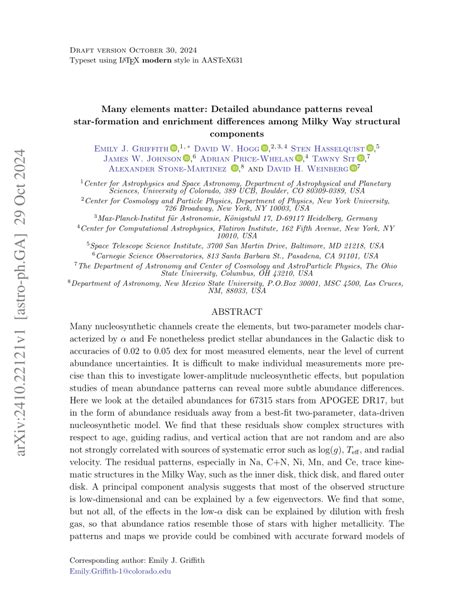 Pdf Many Elements Matter Detailed Abundance Patterns Reveal Star Formation And Enrichment