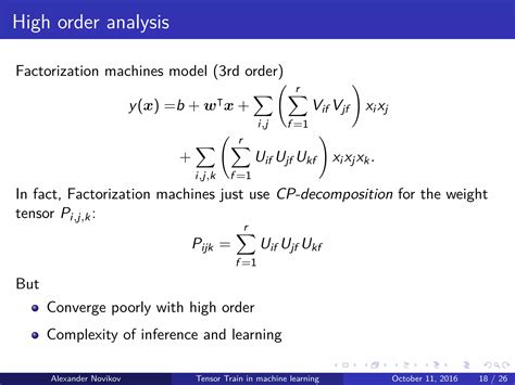 Tensor Train Decomposition In Machine Learning Pdf Technology