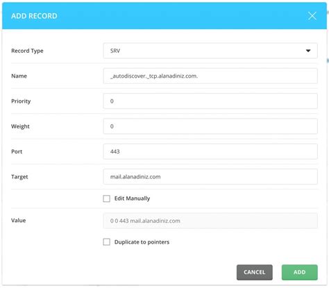 ProMail Autodiscover DNS Kaydı Nasıl Oluşturulur Hosting com tr